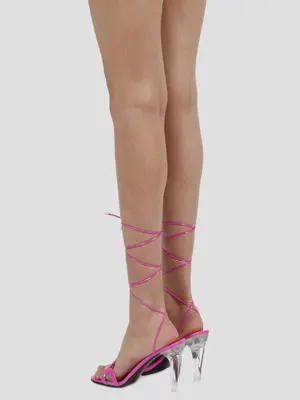 Valentino Garavani Square Toe Ankle Strap Sandals