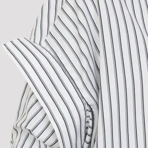 Balenciaga Tucked Short-sleeve Shirt - White/blue