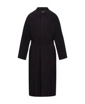 Balenciaga Belted Mid-length Trench Coat