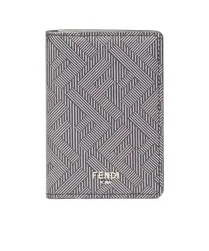 Fendi Shadow Compact Bi-fold Card Holder - Grey