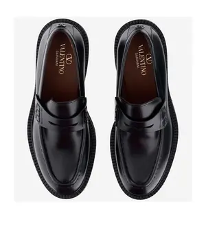 Valentino Garavani Vlogo Signature Slip-on Loafers