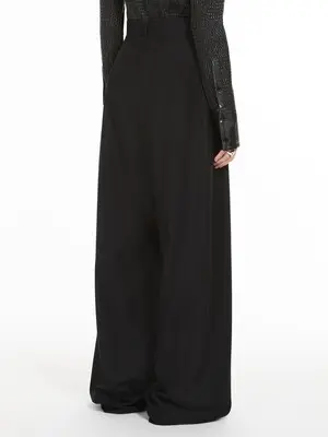 Sportmax Kien Belted Wide Leg Pants - Black
