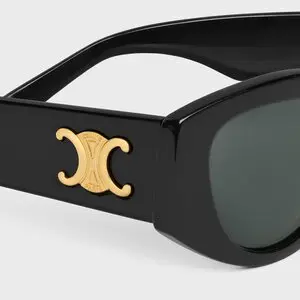 Celine Triomphe 15 Acetate Sunglasses - Black