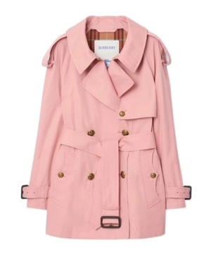 Burberry Short Lightweight Fitzrovia Trench Coat - Pink