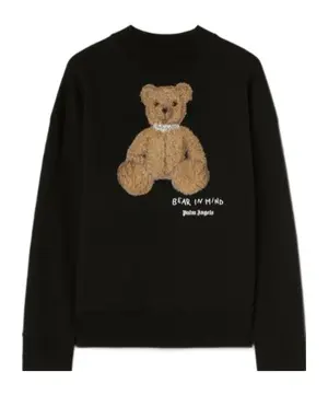 Palm Angels Bear In Mind Crewneck Sweatshirt - Black-brown