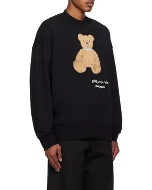 Palm Angels Bear In Mind Crewneck Sweatshirt - Black-brown
