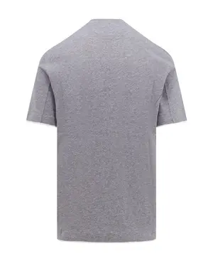 Brunello Cucinelli Layered-effect Crewneck T-shirt - Grey