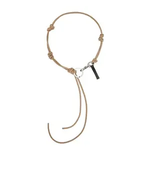 Our Legacy Our Legacy Leather Cord Necklace Natural