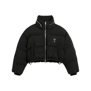 AMI Paris De Coeur Down Jacket - Black