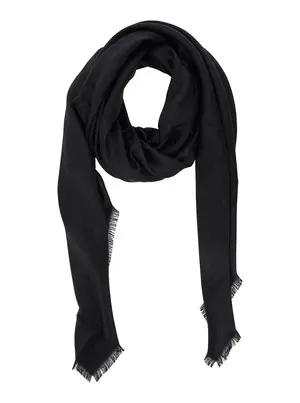 Gucci Gg Jacquard Shawl - Black
