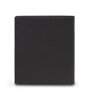 Prada Logo Plaque Bi-fold Wallet