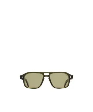CUTLER  GROSS Cutler & Gross Aviator Sunglasses - Multi Olive