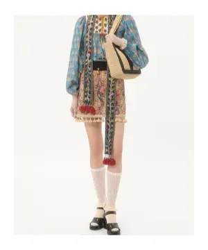 Valentino Garavani Embroidered Short Skirt With Paisley Print
