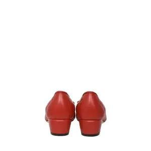 FERRAGAMO Quilted Bow Detail High Heel Pumps - Red