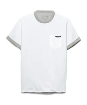Prada Reversible Crewneck T-shirt - White/grey