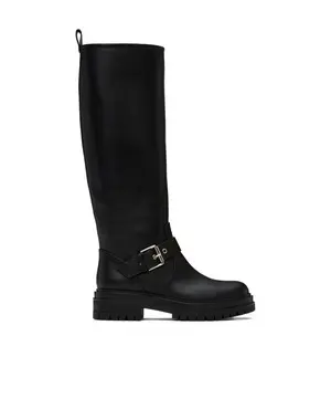 Women's Knee High Boots with Buckle