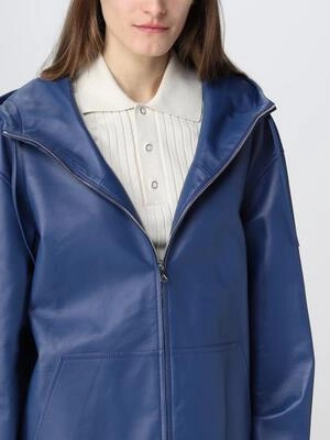 Bottega Veneta Zip Hooded Leather Jacket