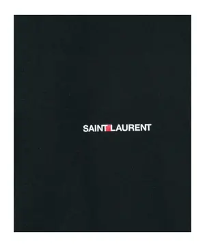 Saint Laurent Logo Print Crewneck T-shirt