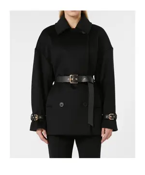 Max Mara Double-breasted Belted Waist Coat