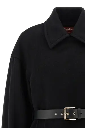 Max Mara Double-breasted Belted Waist Coat
