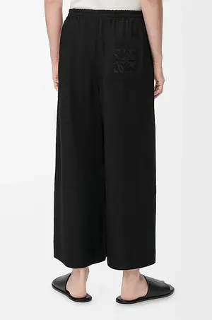 Loewe Cropped Trousers With Elasticated Waist And Drawstring