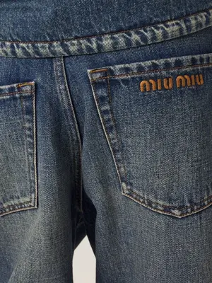 Miu Miu High-waist Wide-leg Jeans