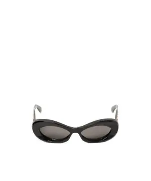 Valentino Garavani Logo Oval Sunglasses - Black