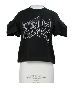 Sacai Crew-neck T-shirt With Short Sleeves
