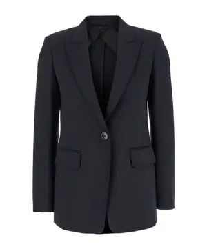 Max Mara Single-breasted Jacket - Black