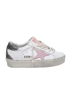 GOLDEN GOOSE Hi-star Glittered Sneakers - Gray