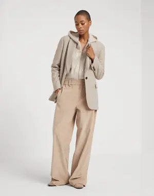 Brunello Cucinelli Corduroy Wide-leg Trousers - Beige