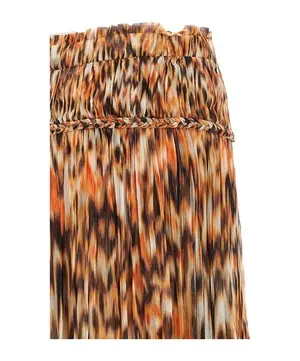 Isabel Marant Étoile Rolande Abstract Print Maxi Skirt - Orange