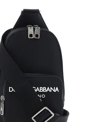 Dolce & Gabbana Logo Embossed Zipped Belt Bag