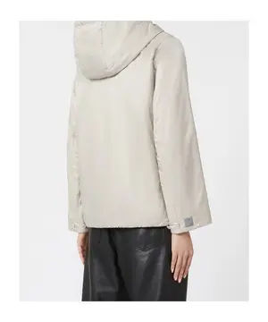Max Mara Long-sleeved Cotton Hooded Jacket