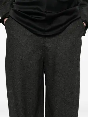 TOTEME Dart-detailed Flannel Trousers - Black