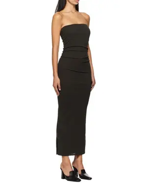 Nanushka Ruched Halterneck Midi Dress