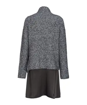 Pinko High-neck Layered Knitted Dress