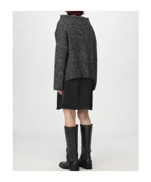 Pinko High-neck Layered Knitted Dress