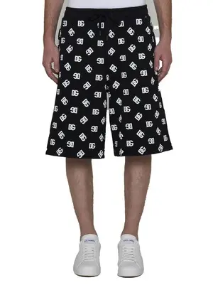 Dolce & Gabbana All-over Dg Printed Drawstring Shorts