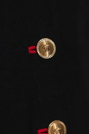 Versace Cropped Button-up Blazer