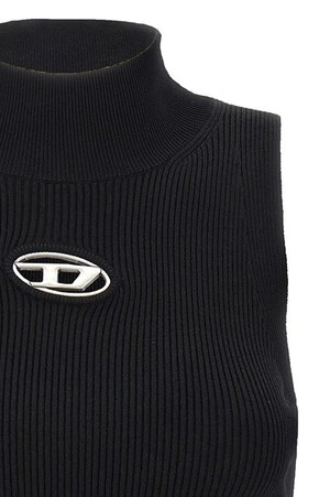 DIESEL® Ribbed-knit Turtleneck Top - No
