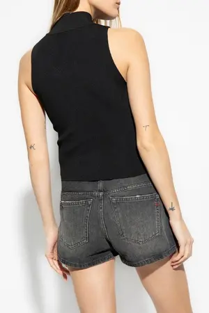 DIESEL® Ribbed-knit Turtleneck Top - No