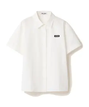 Miu Miu Short Sleeve Poplin Shirt