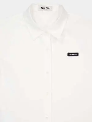 Miu Miu Short Sleeve Poplin Shirt