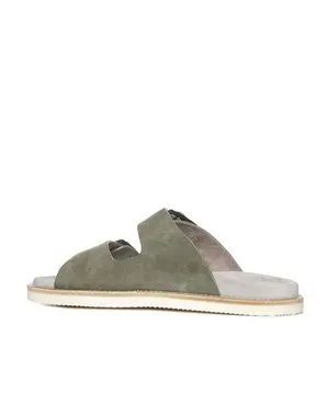 Brunello Cucinelli Buckled Strap Slides