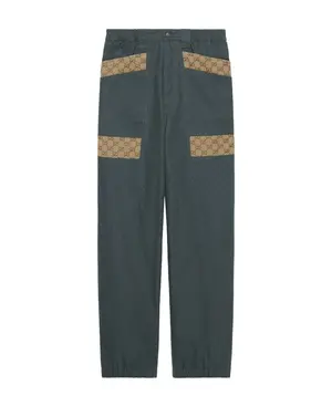 Gucci Paneled Straight-leg Trousers