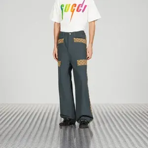 Gucci Paneled Straight-leg Trousers