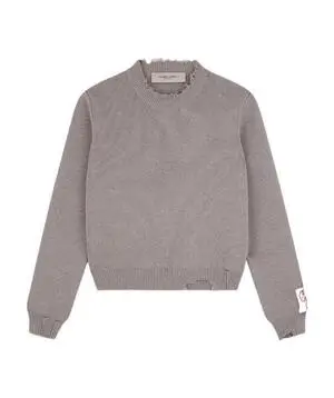 GOLDEN GOOSE Distressed Logo Patch Jumper