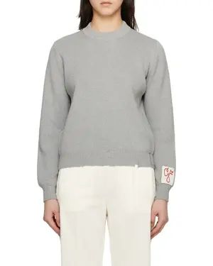 GOLDEN GOOSE Distressed Logo Patch Jumper