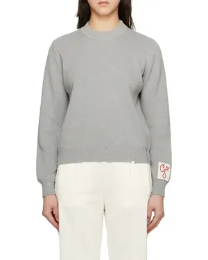 GOLDEN GOOSE Distressed Logo Patch Jumper